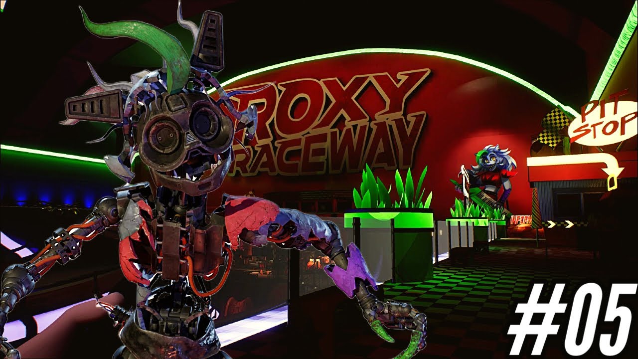 Five Nights At Freddy's Security Breach | Sneaking Into Roxy's Raceway ...