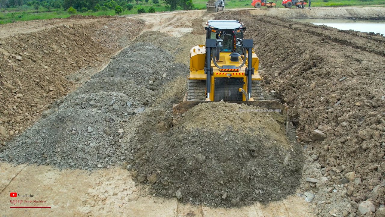 Starting To Show New Project With Technical Build Road Foundation ...