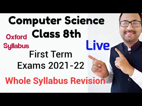 Class 8th Computer Science Oxford Right Byte 3 II First Term Exams Full ...