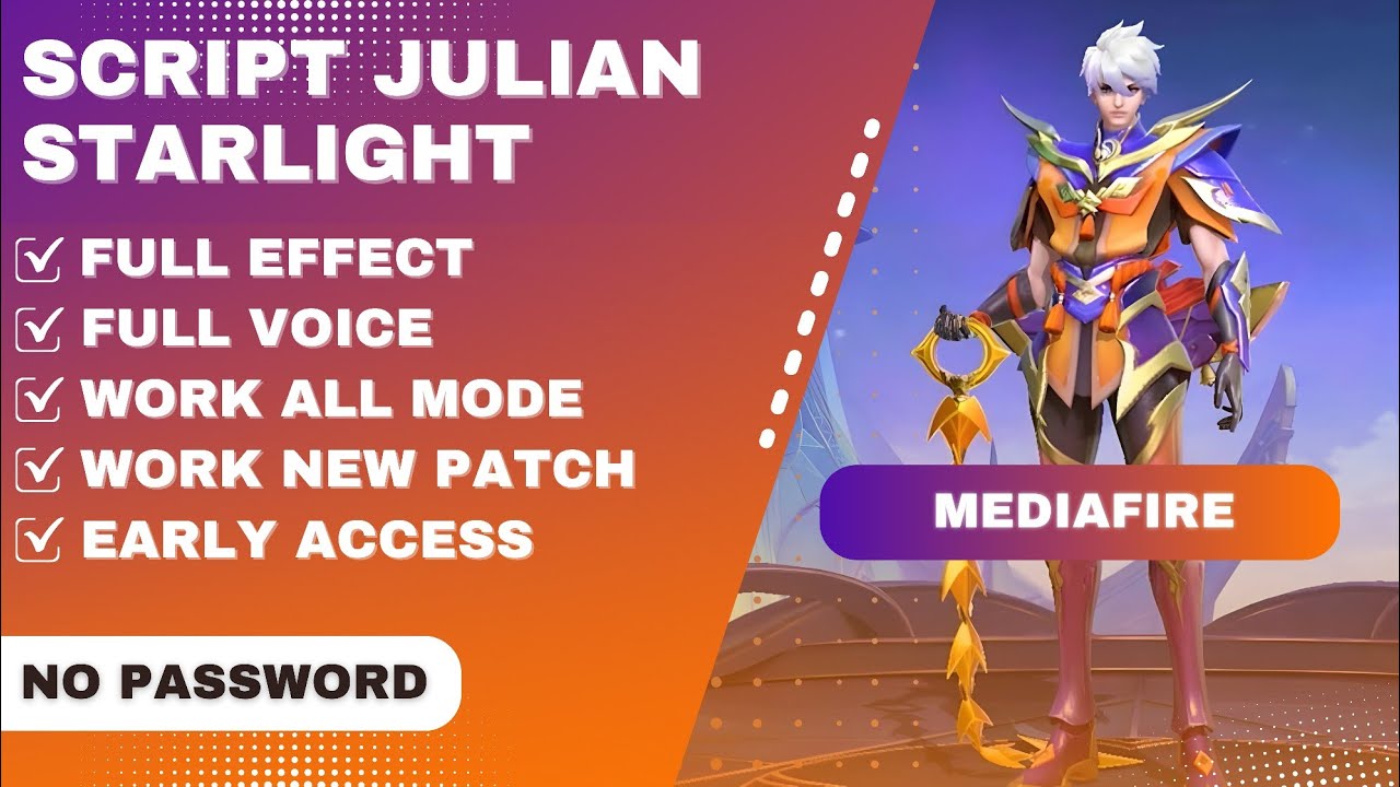 Baru Script Skin Julian Starlight No Password Early Access - YouTube