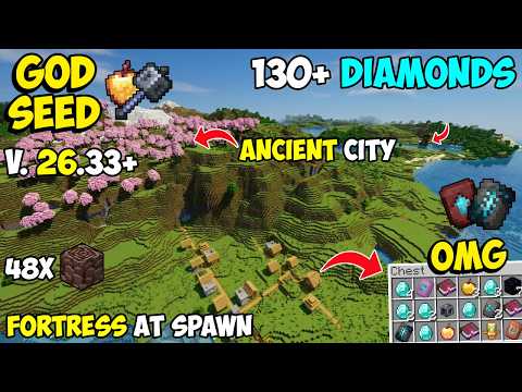 🔥Ultimate [God Seed] For Minecraft 26.33+ Bedrock & PE | Best Starter Seed Minecraft |Minecraft Seed