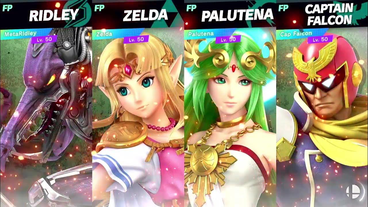 Super Smash Bros Ultimate Amiibo Fights EX Meta Ridley v Zelda v Palutena v Captain Falcon - YouTube