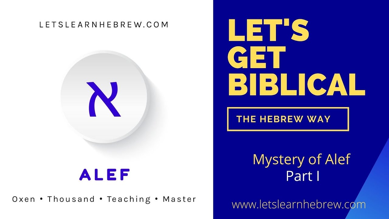 Meet the Hebrew Alphabet: Alef Part 1 - YouTube
