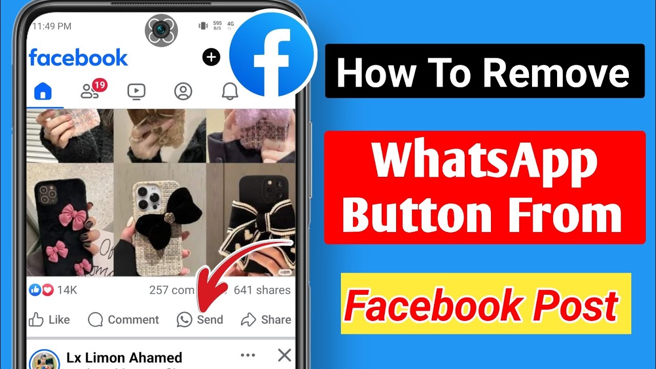 How to Remove WhatsApp Button From Facebook Post | Hide WhatsApp Button ...