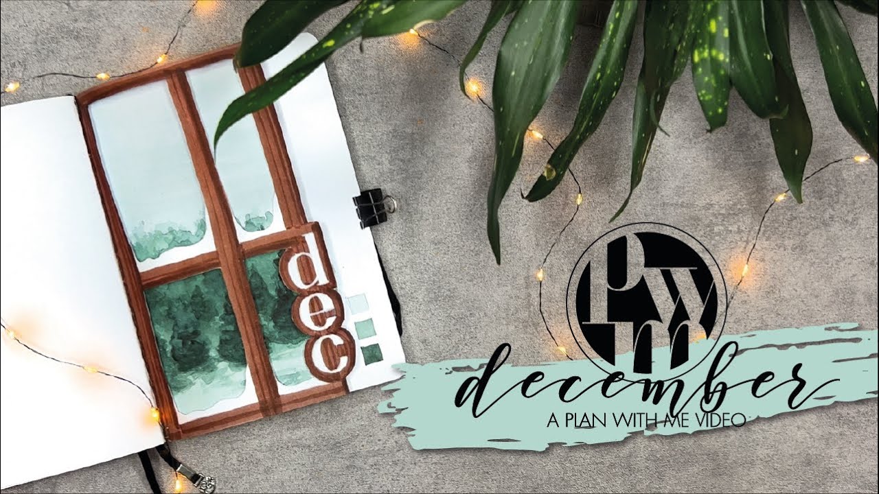 Plan With Me || Evergreen Forest || December 2022 || Bullet Journal ...