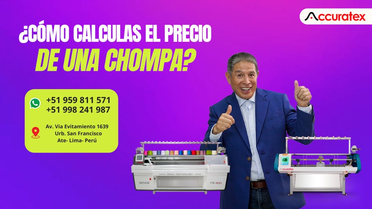 ¿Cómo calculas el precio de una chompa? - YouTube