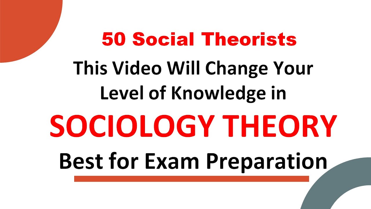 50 Social Theorists in One Video | Latest Sociology Theory Guide | Best ...