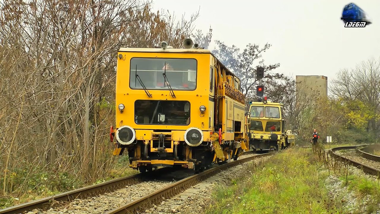 Plasser & Theurer 09-32 CSM & Marub MP150 028 in Action in Oradea ...