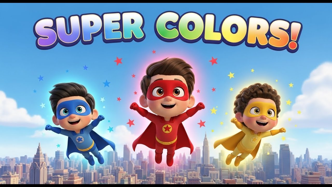 Superhero Colors Save the Day! | Fun Nursery Rhyme Song for Kids - YouTube