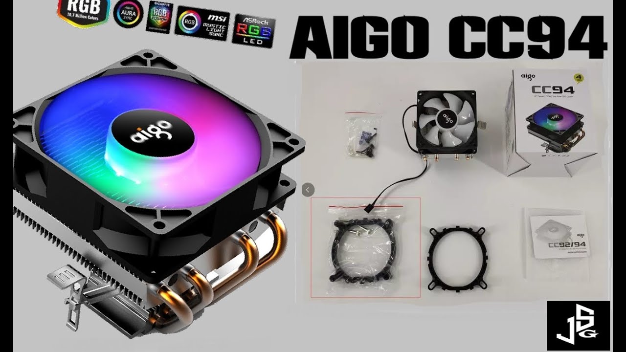 COOLER RGB AIGO CC94 | MEU PC DA CHINA | UNBOX E REVEW - YouTube