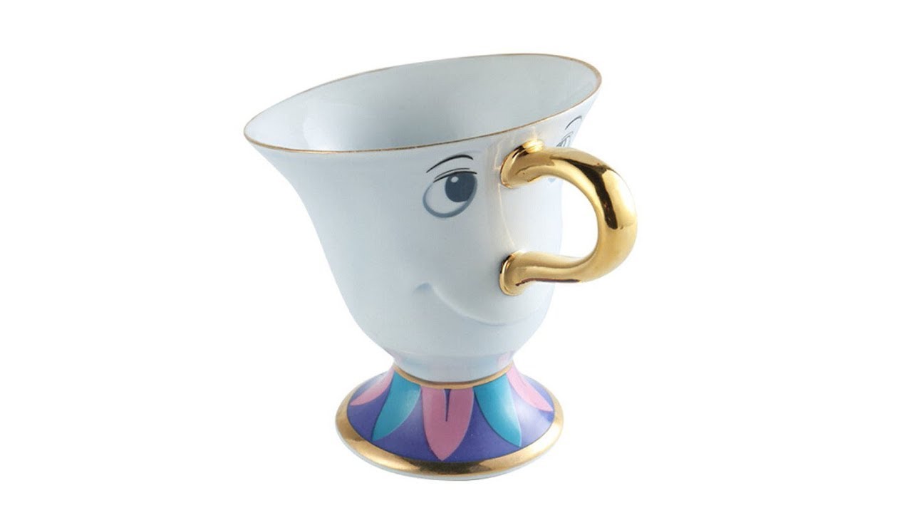 Beauty and the Beast Limited Chip Tea Cup Tokyo Disneyland - YouTube