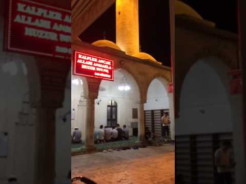 Adıyamanlı atilla canlıda Yeni Pınar camisinde cuma selası
