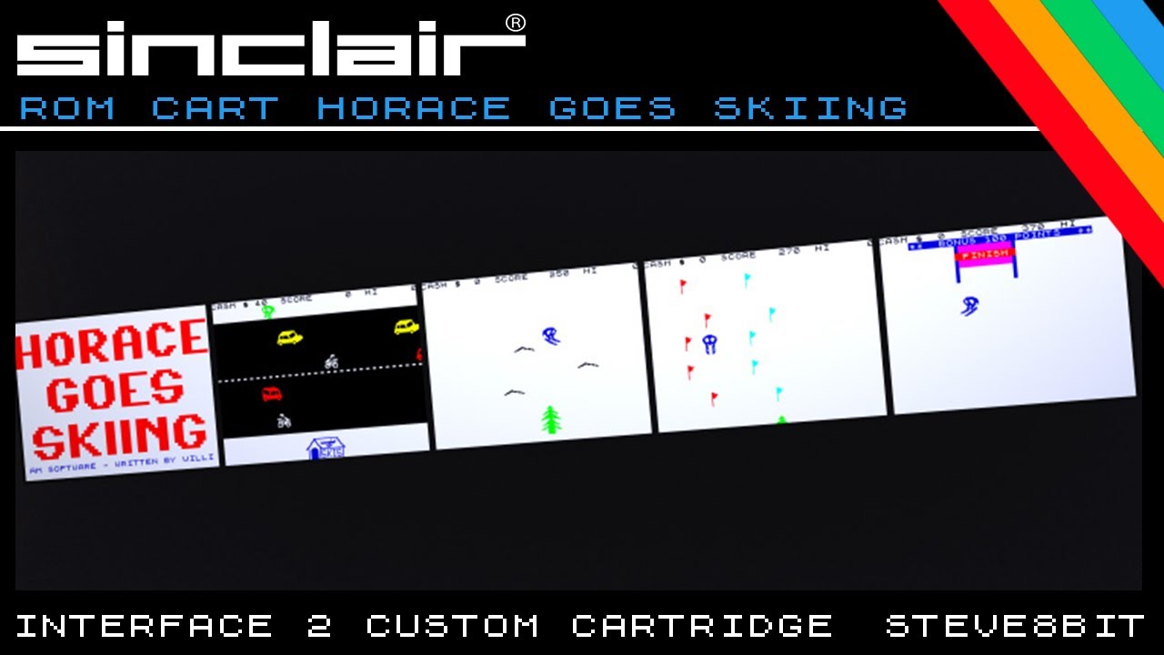 Sinclair ZX Spectrum HORACE GOES SKIING ROM Cartridge - YouTube
