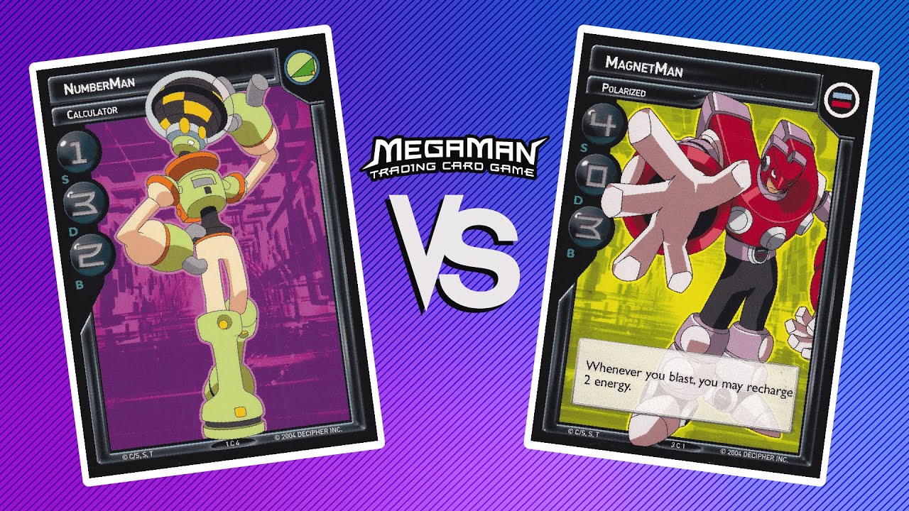 MegaMan TCG - NumberMan Vs. MagnetMan - YouTube