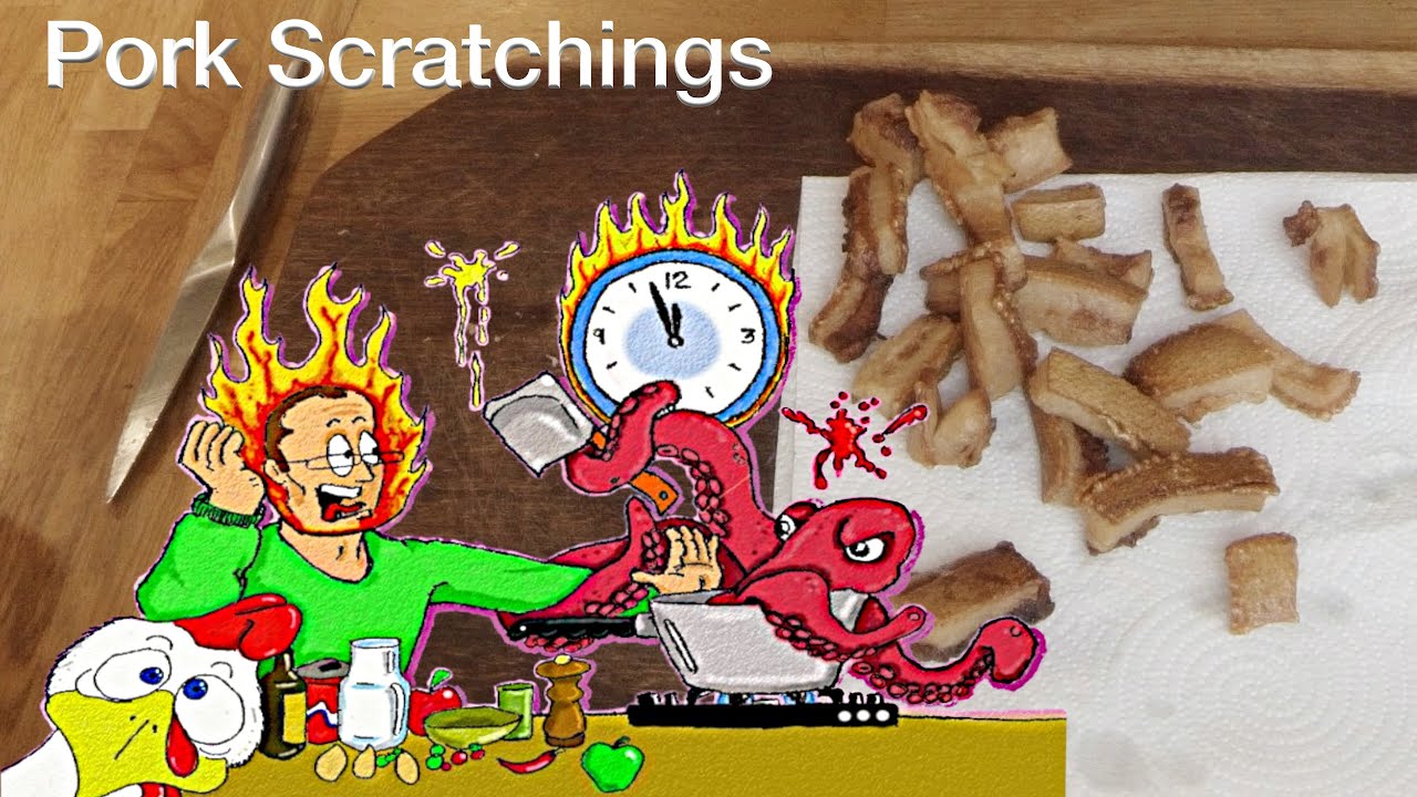 How to Make Simple Homemade Pork Scratchings (Pork Rind) - YouTube