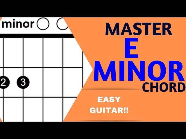 E Guitar Chord And E Minor Chord Em Guitar Chord Chart | E Minor