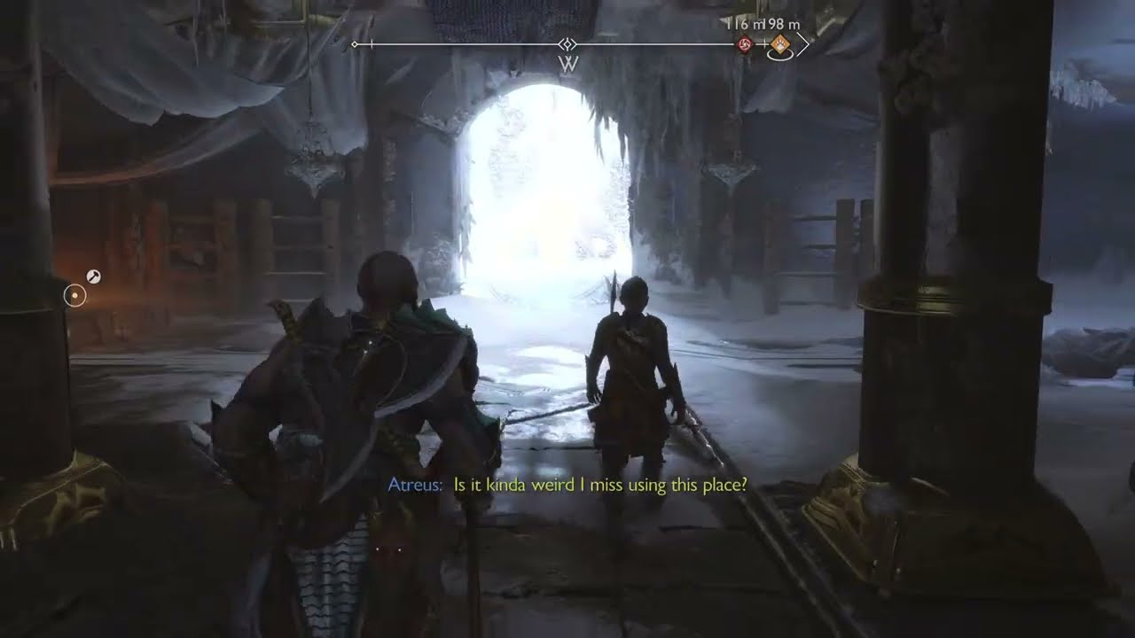God of War Ragnarok Visiting Realm travel room - YouTube