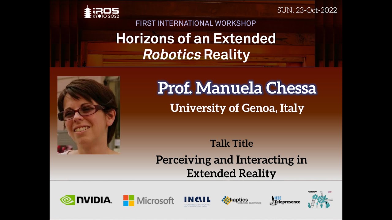 XR-ROB Workshop @ IEEE/RSJ IROS 2022 | Invited Talk by Prof. Manuela Chessa - YouTube