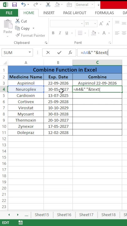 combine date and name cell #exceltips #exceltricks #excelfansonly @LearnExcel0810 - YouTube