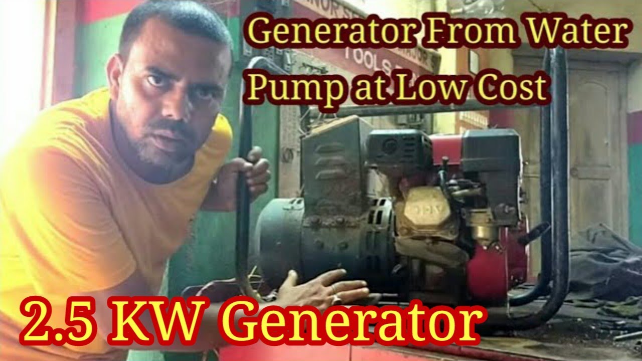 Making generator from water pump at low cost china honda water pump se ...
