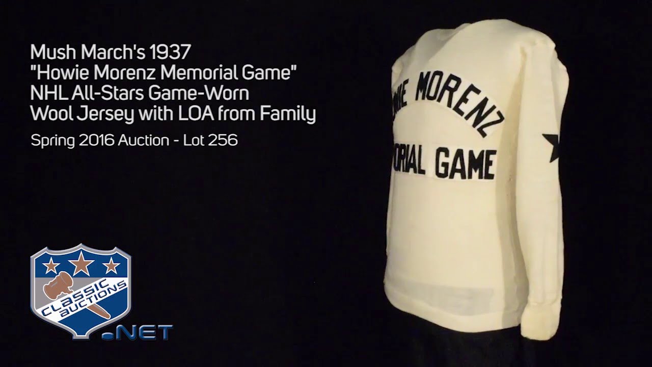 Mush March's 1937 "Howie Morenz Memorial Game" NHL All-Stars Game-Worn ...