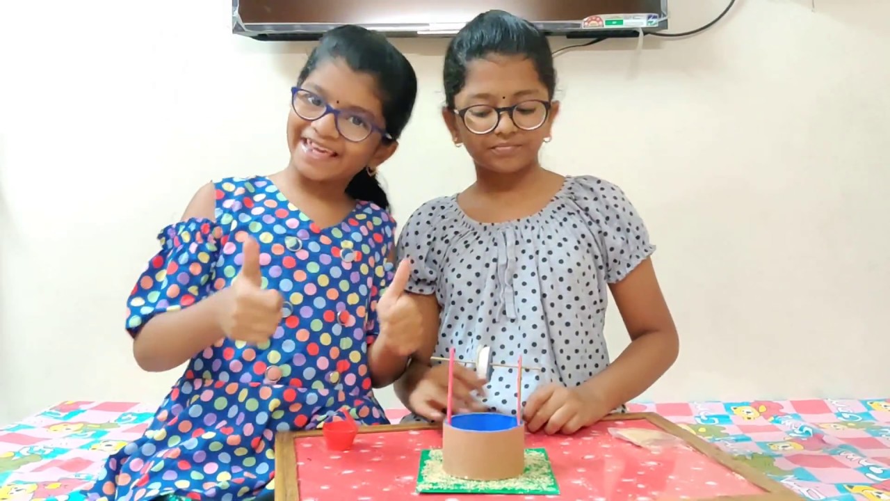 Simple Machines #science project, pulley ll How to make Pulley model ll ...