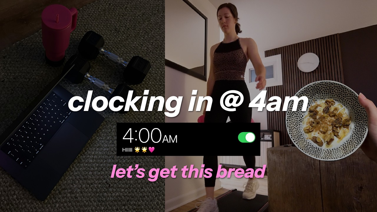 My *4AM* Opening Shift Morning Routine | Productive + Sustainable - YouTube