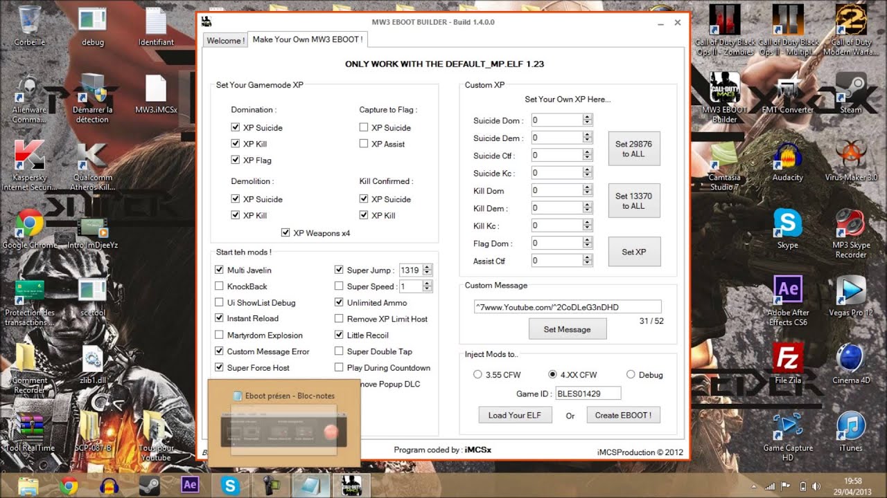 Présentation du Eboot Builder | By iMCSx - YouTube
