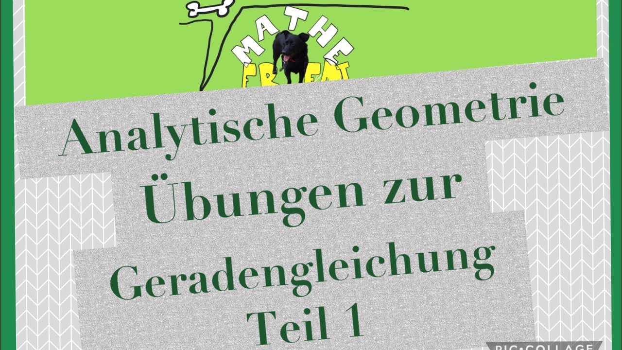 Übungen zur Parametergleichung einer Geraden TEIL 1 - YouTube