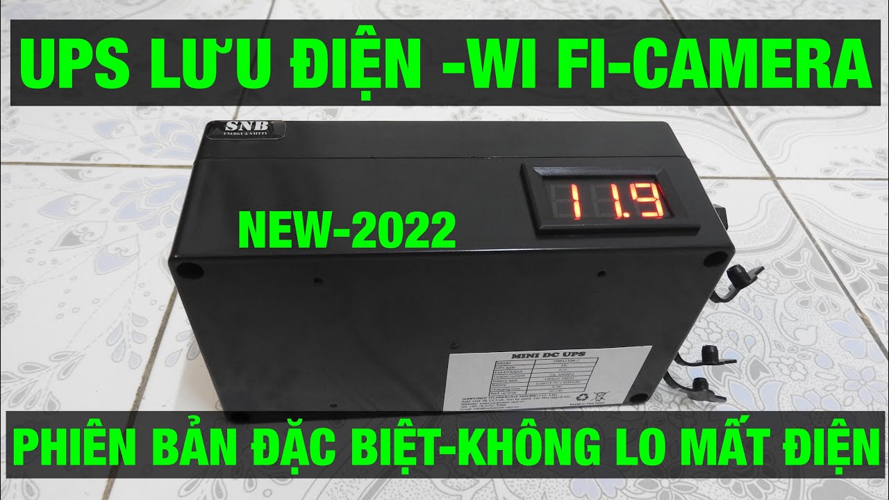UPS MINI LƯU TRỮ ĐIỆN -WIFI-CAMERA - YouTube