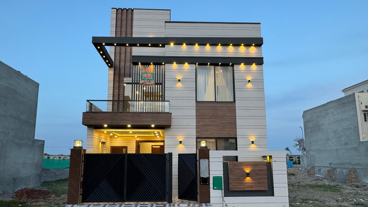 5 Marla Beautiful Ultra Modern Design Semi Furnished House In Bahria Town Lahore 0321-7677775 ...