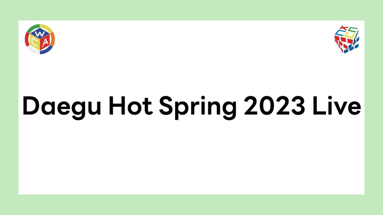 Daegu Hot Spring 2023 Live - YouTube