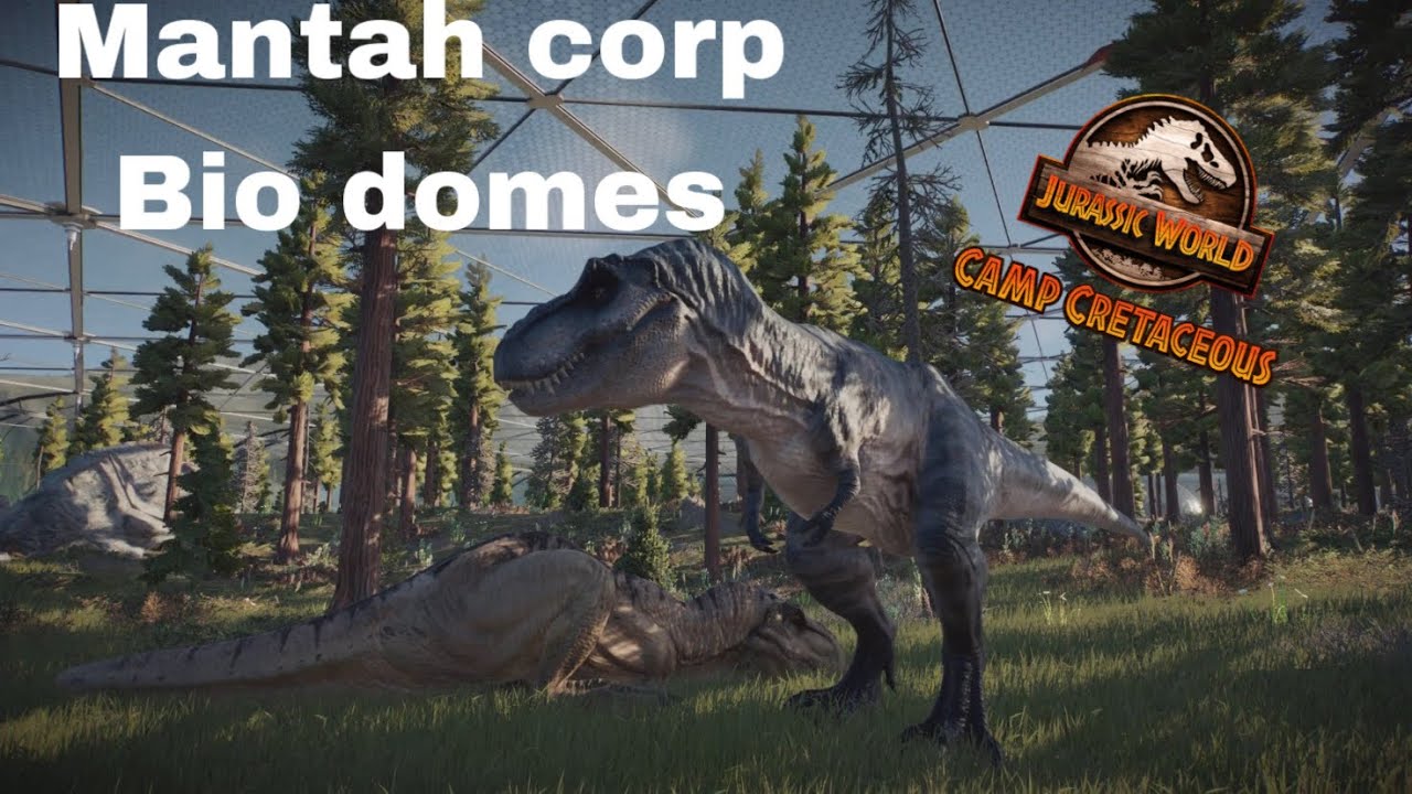 So I made some mantah corp bio domes in Jurassic world Evolution 2 ...