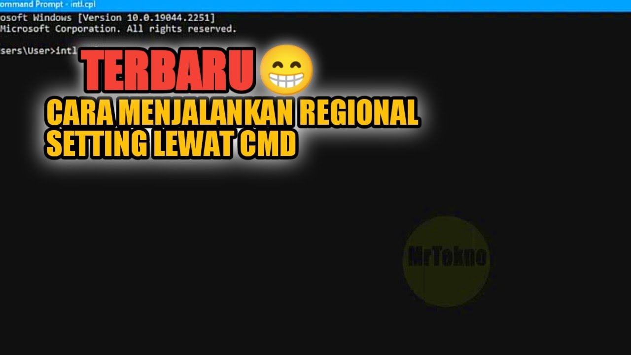 CARA MENJALANKAN REGIONAL SETTING LEWAT CMD DI LAPTOP ATAU PC - YouTube