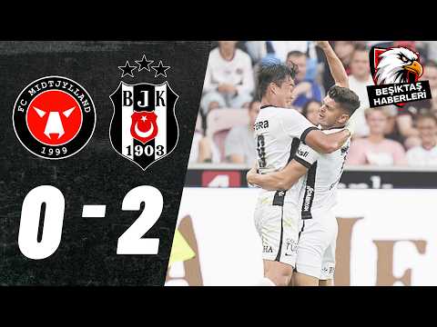 FC Midtjylland 0-2 Beşiktaş | MAÇ ÖZETİ | UEFA Avrupa Ligi | Önemli Kareler