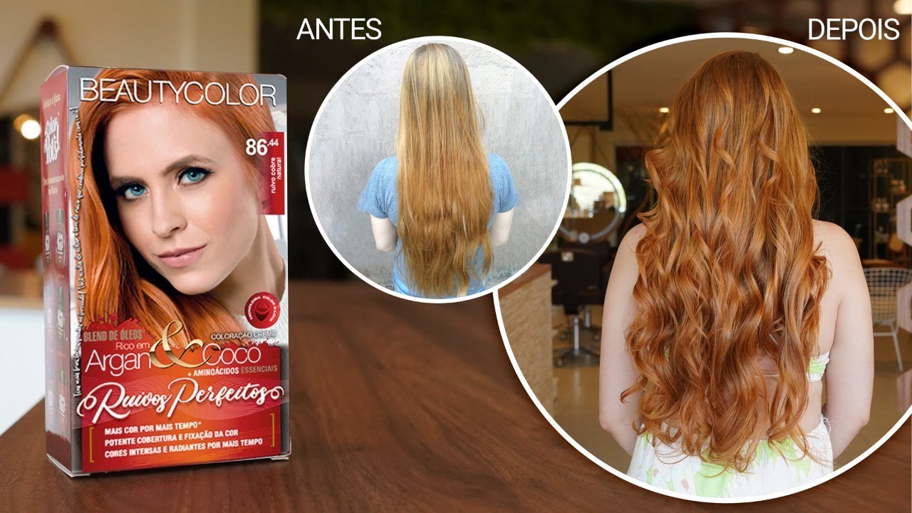 RUIVO COBRE NATURAL BEAUTYCOLOR - 86.44 a coisa mais linda! - YouTube