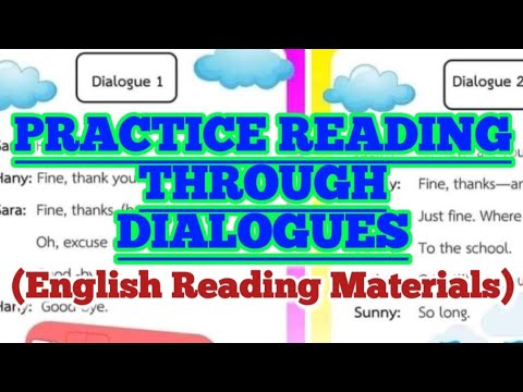 PRACTICE READING THROUGH DIALOGUES || ENGLISH READING MATERIALS - YouTube
