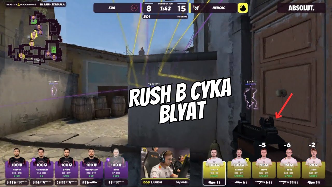 p90 RUSH B in a pro game??? - YouTube