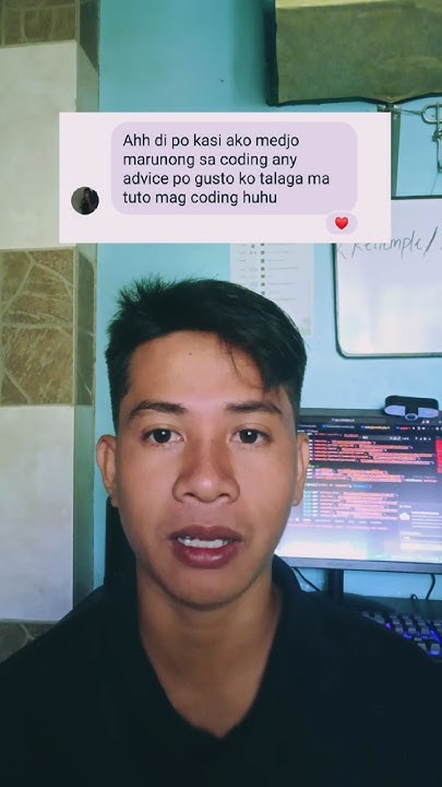 Advice To Become Programmer 💻 Html Coder Designer Developer Python Tagalog Programmer