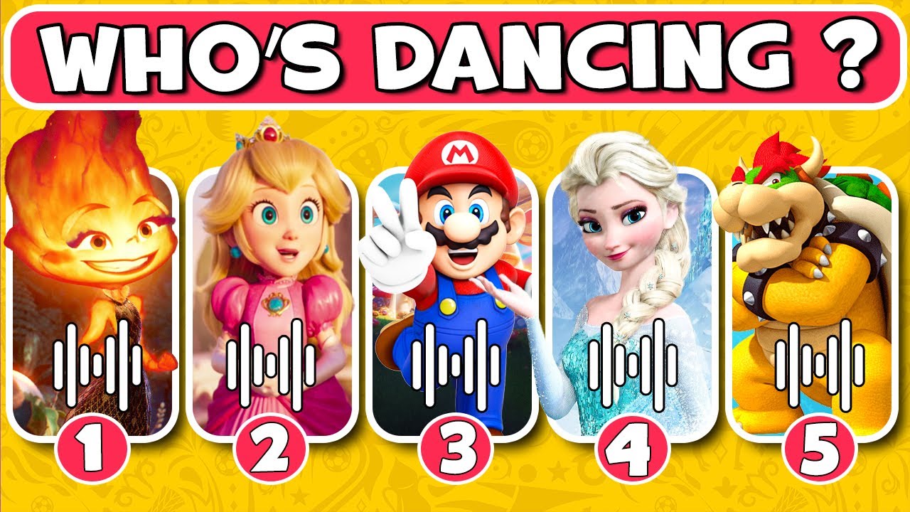 Who Dances Better?💃 Guess Character by Their Funny Dance | Super Mario ...