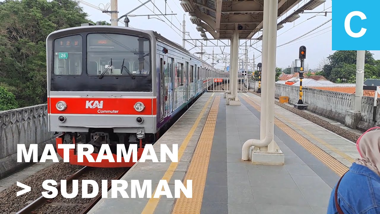 Trains in Matraman Station | KRL Cikarang Loop Line Ride from Matraman ...