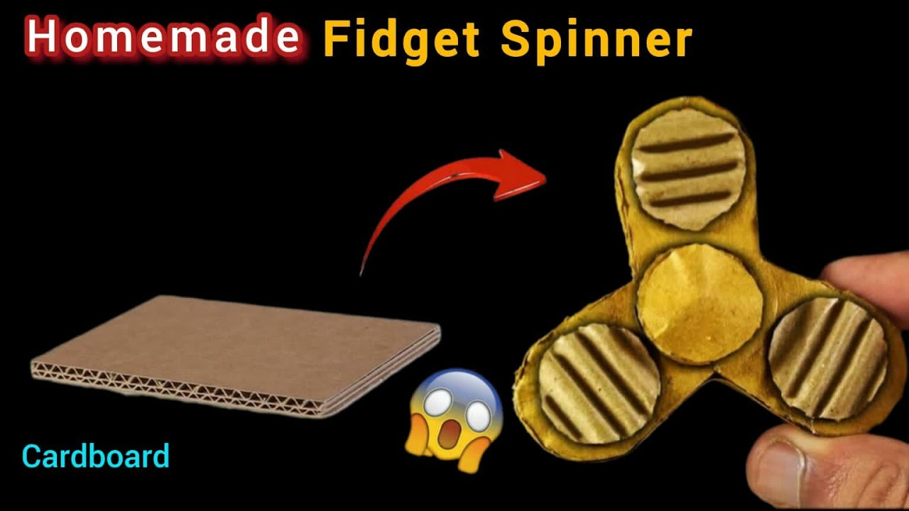 how to make a fidget spinner | how to make a cardboard fidget spinner ...