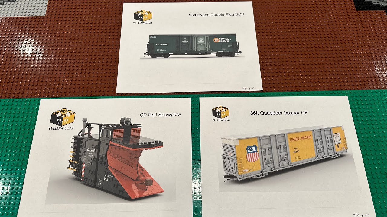 LEGO Trains - New Box Car And CP Snow Plow Instructions From ...