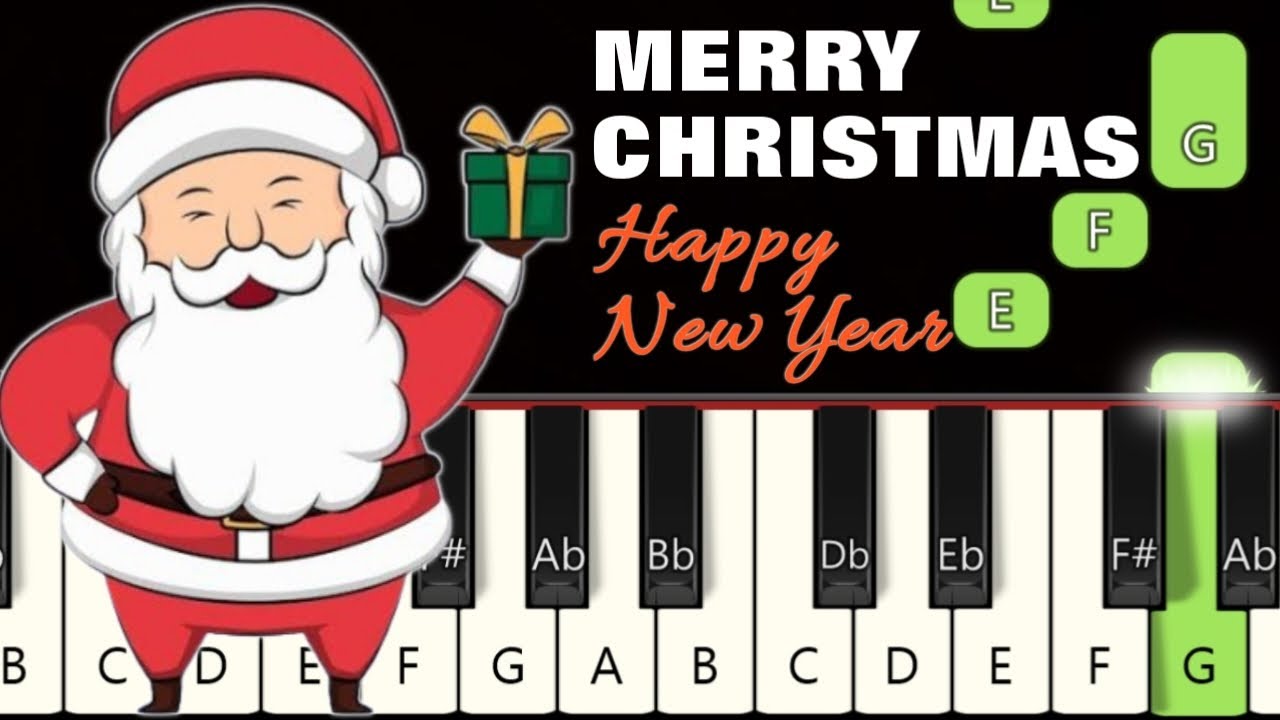 Merry Christmas 🎅 | Piano tutorial | Piano Notes |Piano Online # ...