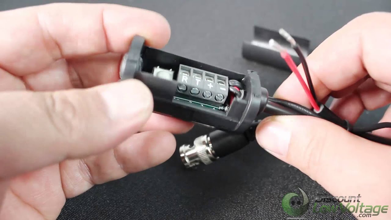 Muxlab 500029 CCTV Power-Thru Balun, Screw Terminal - YouTube