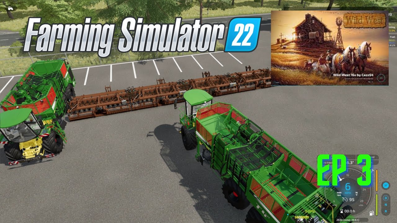 Farming Simulator 22 Wild West Map Ep3 - YouTube