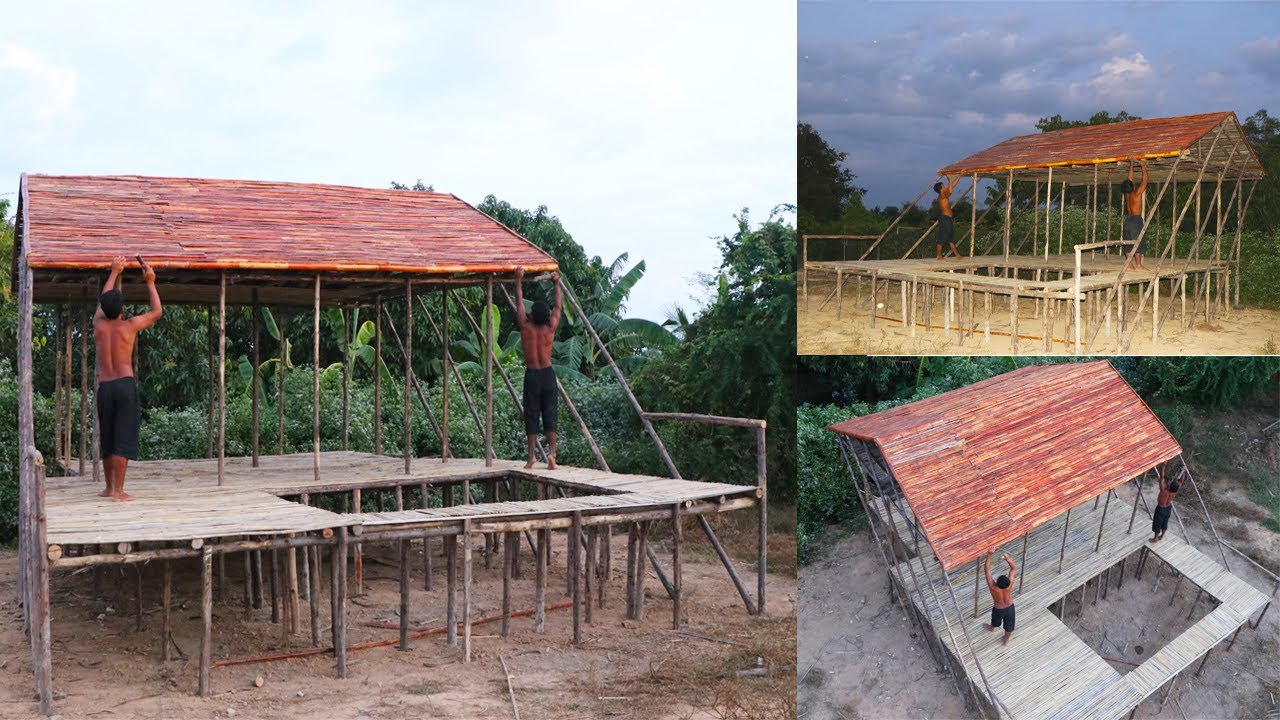 Build The Most Beautiful Bamboo Resort House With Resort Pool Design ...
