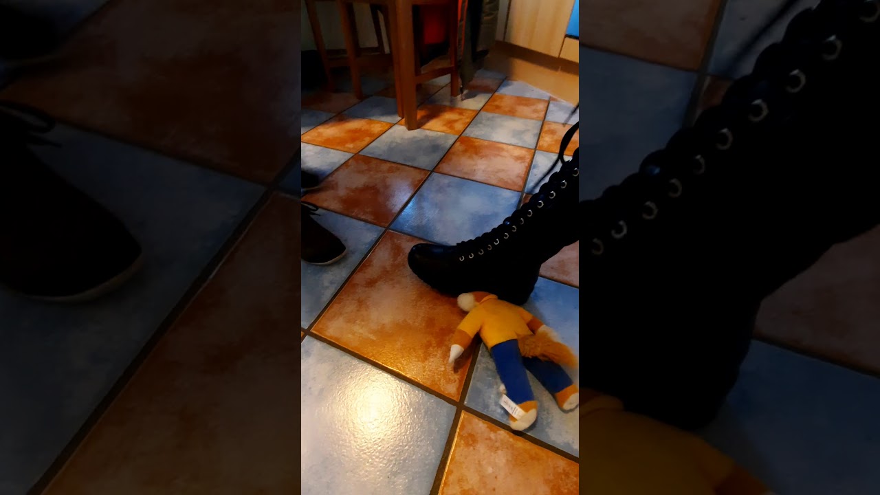 two girls destroy teddy - YouTube