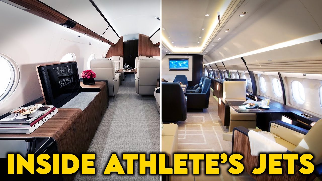 Athletes' Private Jets: A Look Inside - YouTube