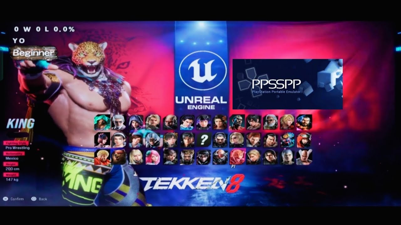 ไฮไลท์ KING TEKKEN PPSSPP - YouTube